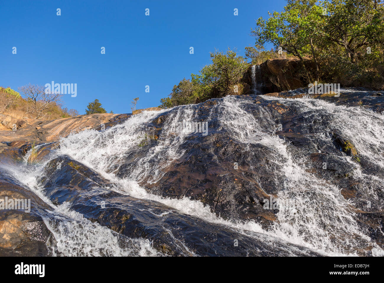 HHOHHO, SWAZILAND, AFRICA - Phophonyane Nature Reserve waterfall Stock ...