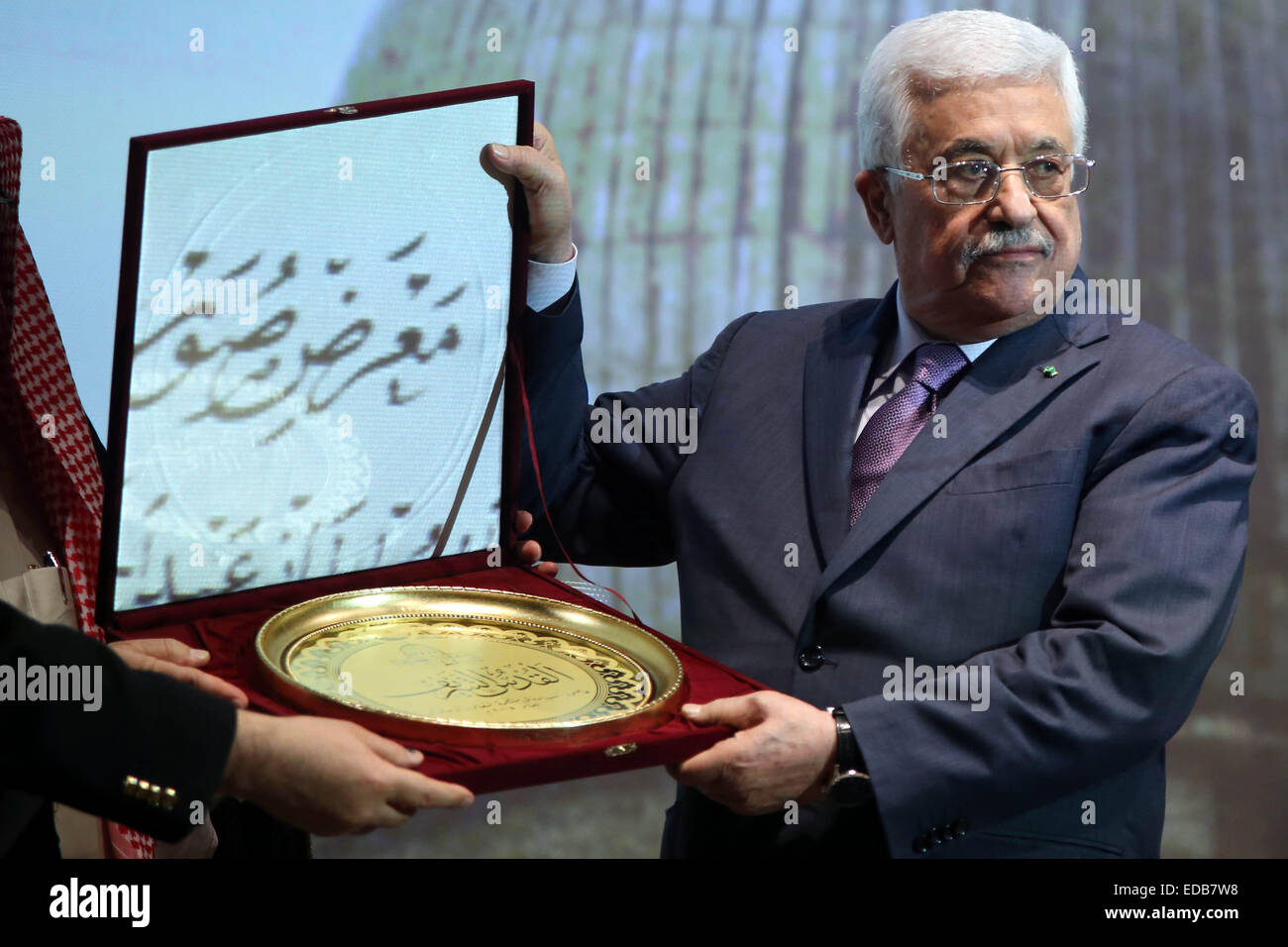 Ramallah, West Bank, Palestinian Territory. 4th Jan, 2015. Palestinian ...