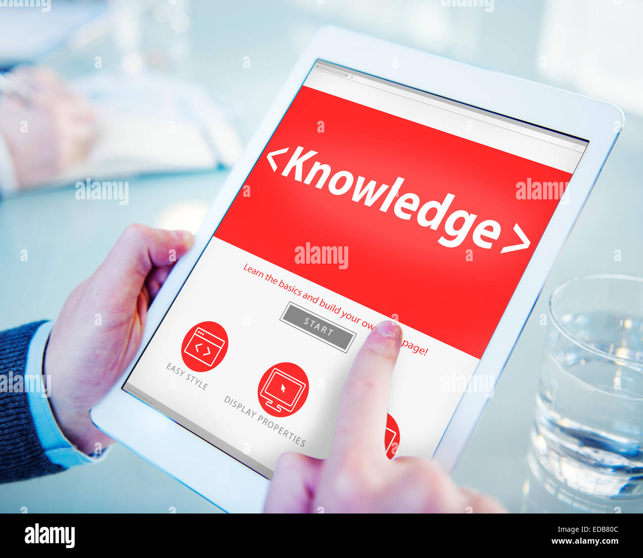 Digital Online Internet Knowledge Office Working Concept Stock Photo ...