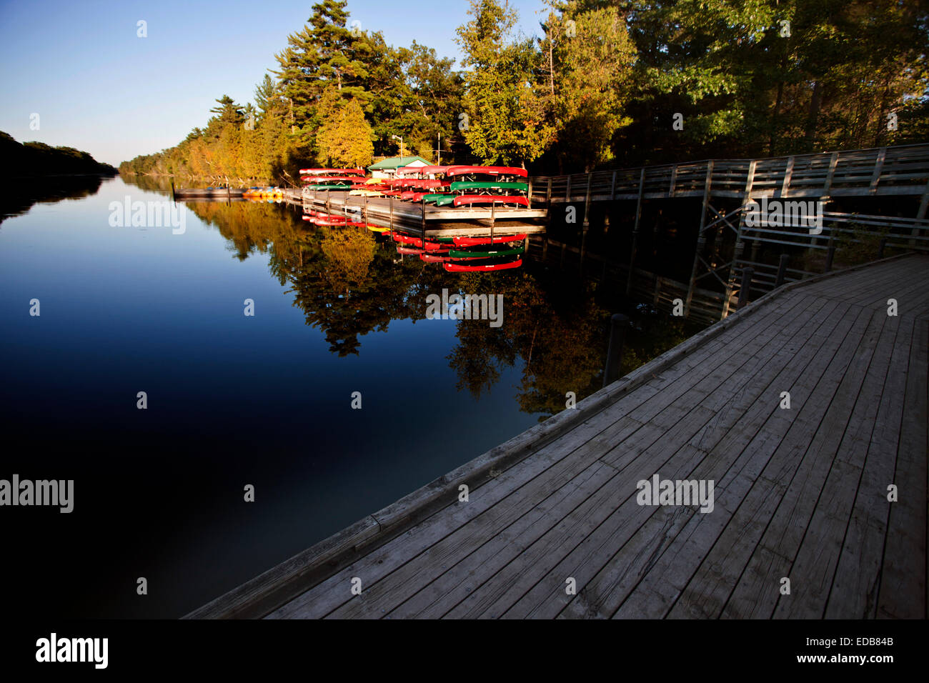 Canoe Rental Lake Huron Pinery Park Canada Stock Photo - Alamy