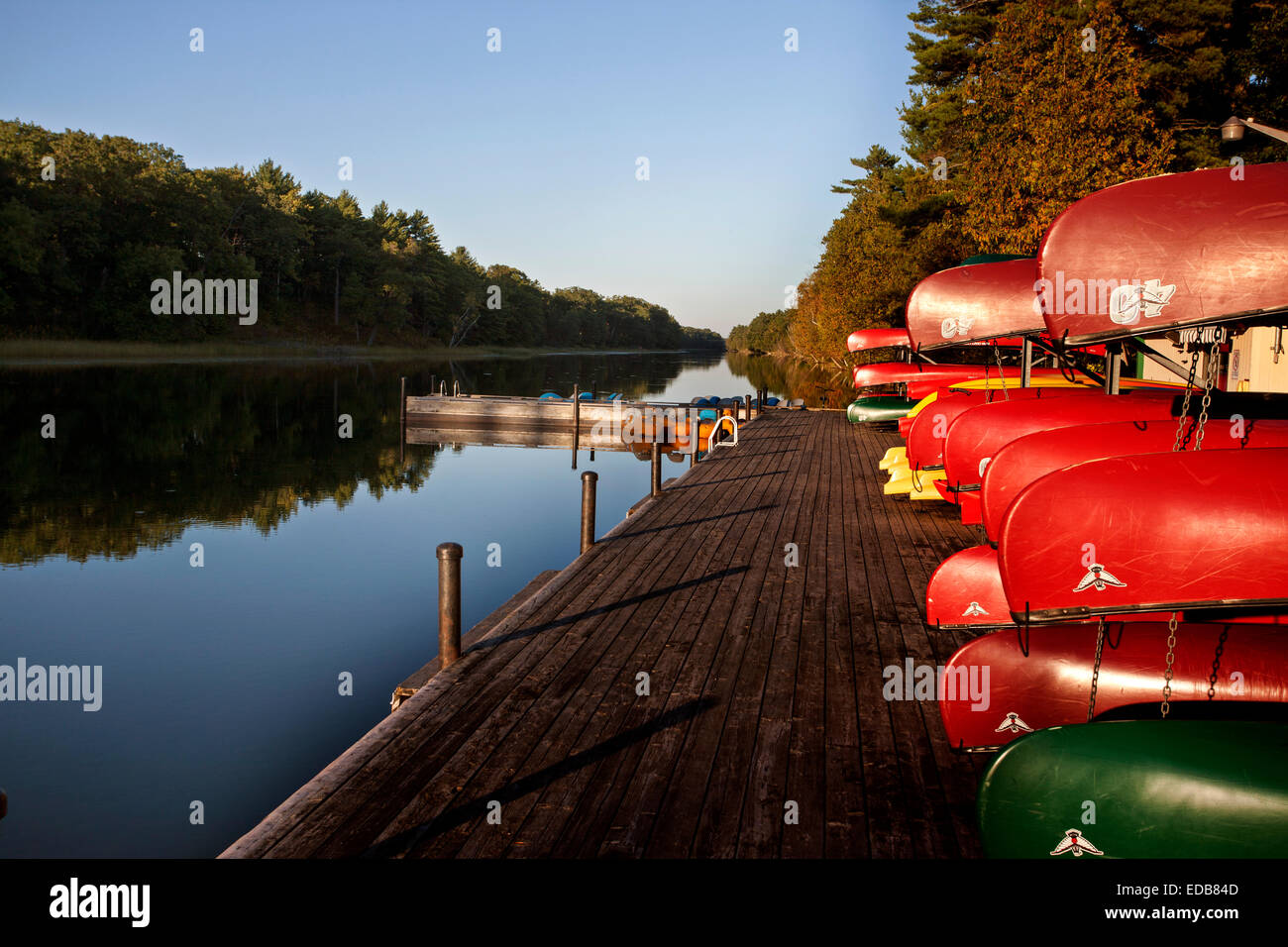 Canoe Rental Lake Huron Pinery Park Canada Stock Photo - Alamy