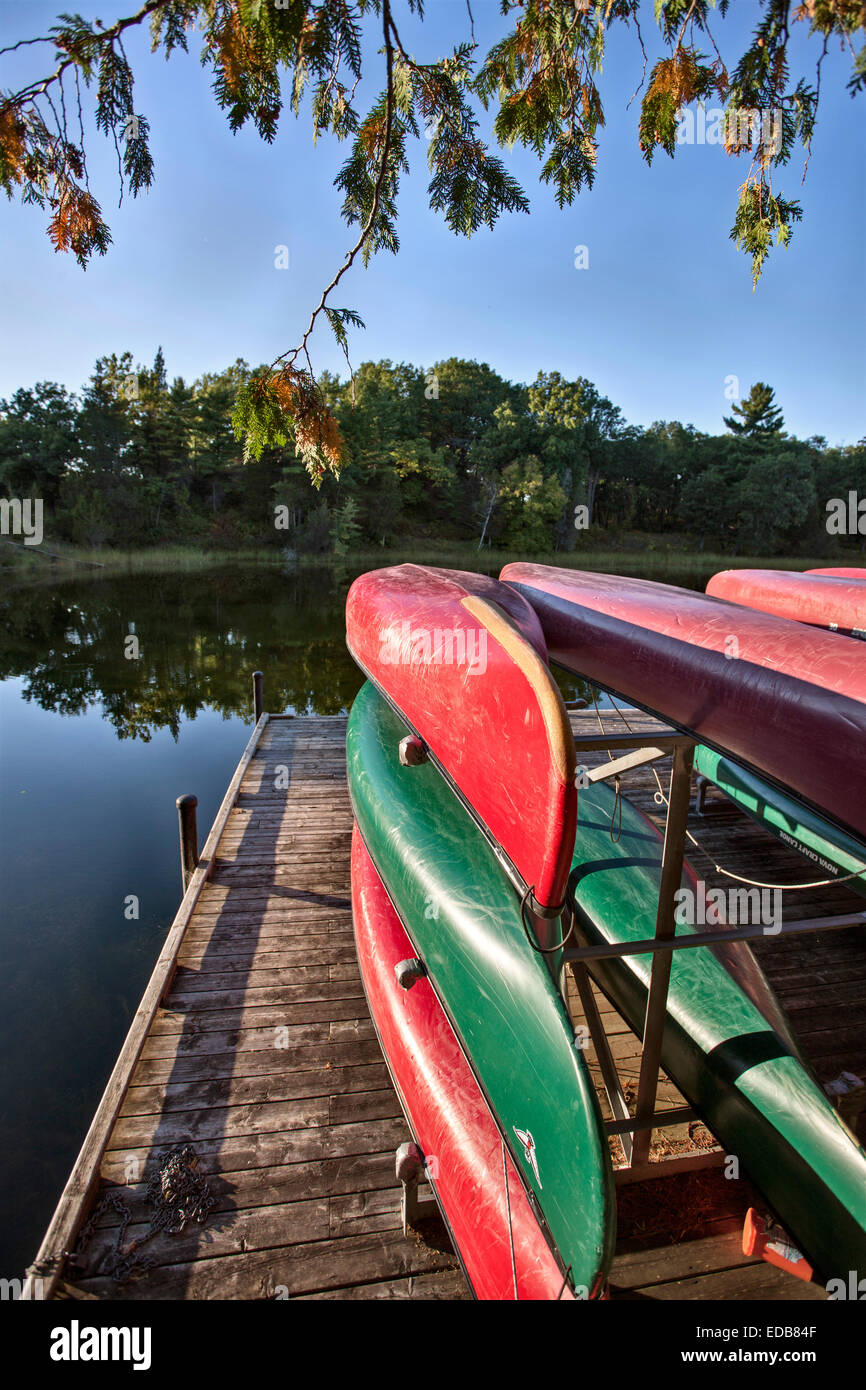 Canoe Rental Lake Huron Pinery Park Canada Stock Photo - Alamy