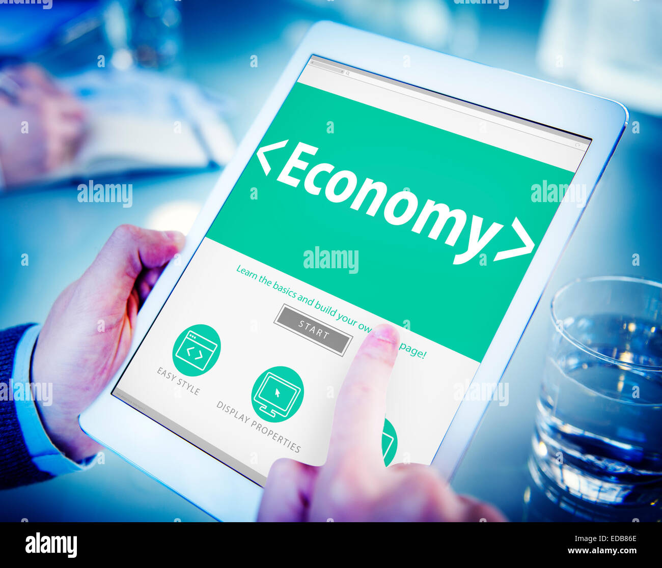 Digital Online Economy Finance Cash Flow Office Concept Stock Photo - Alamy