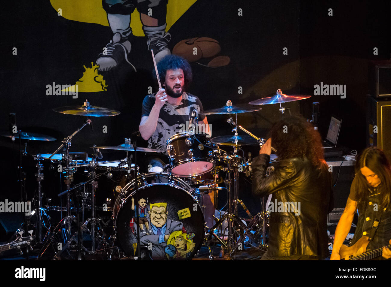 American rock band Extreme performing live on stage at Armazem F ...