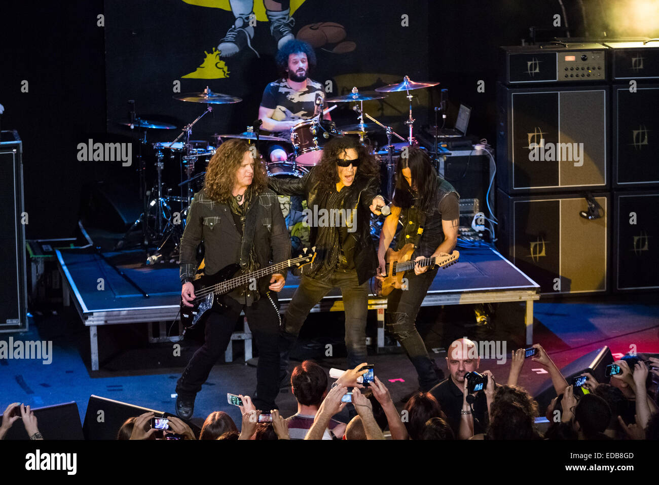 American rock band Extreme performing live on stage at Armazem F ...