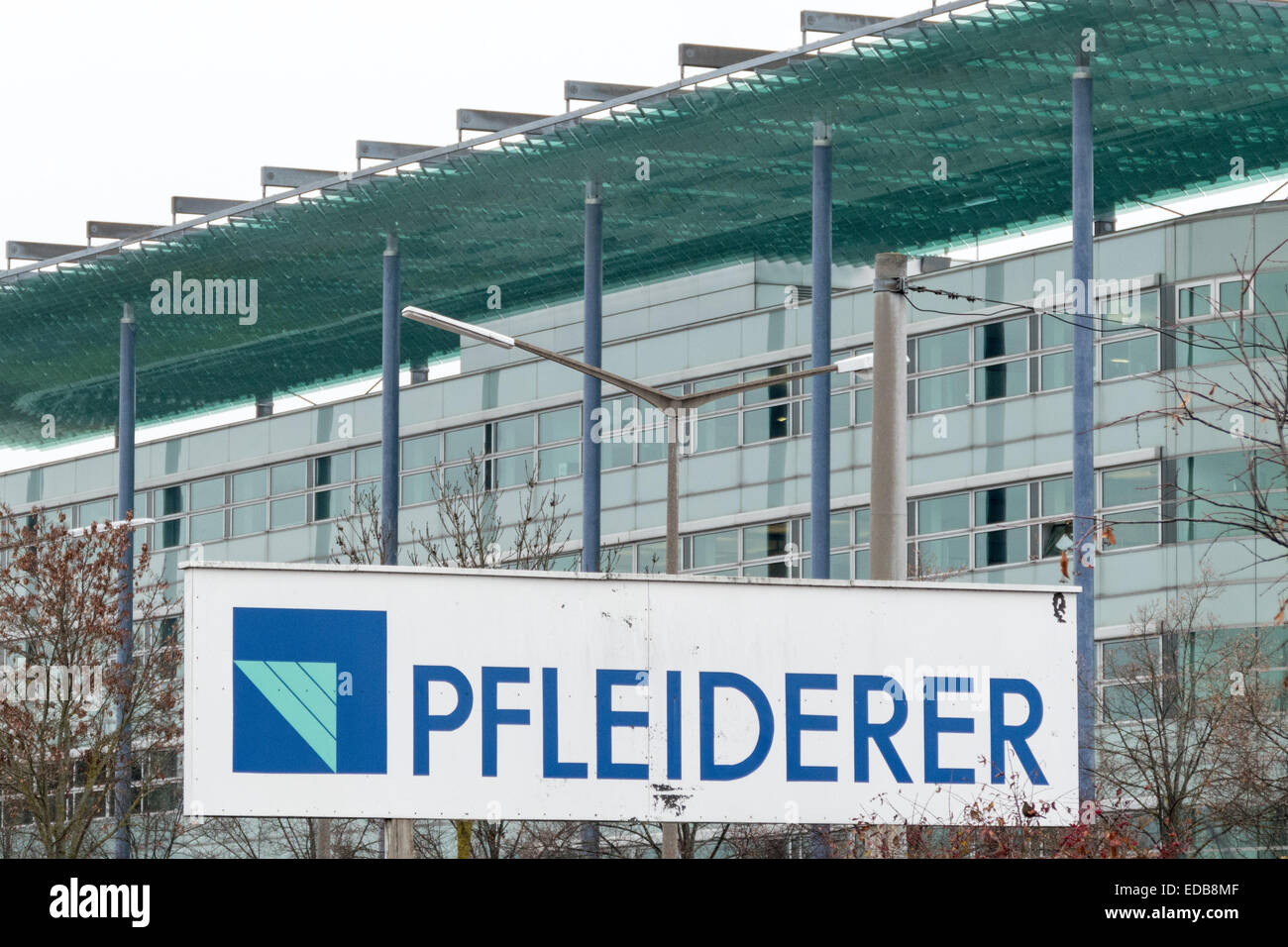 The headquarter of the wood processing company Pfleiderer in Neumarkt ...