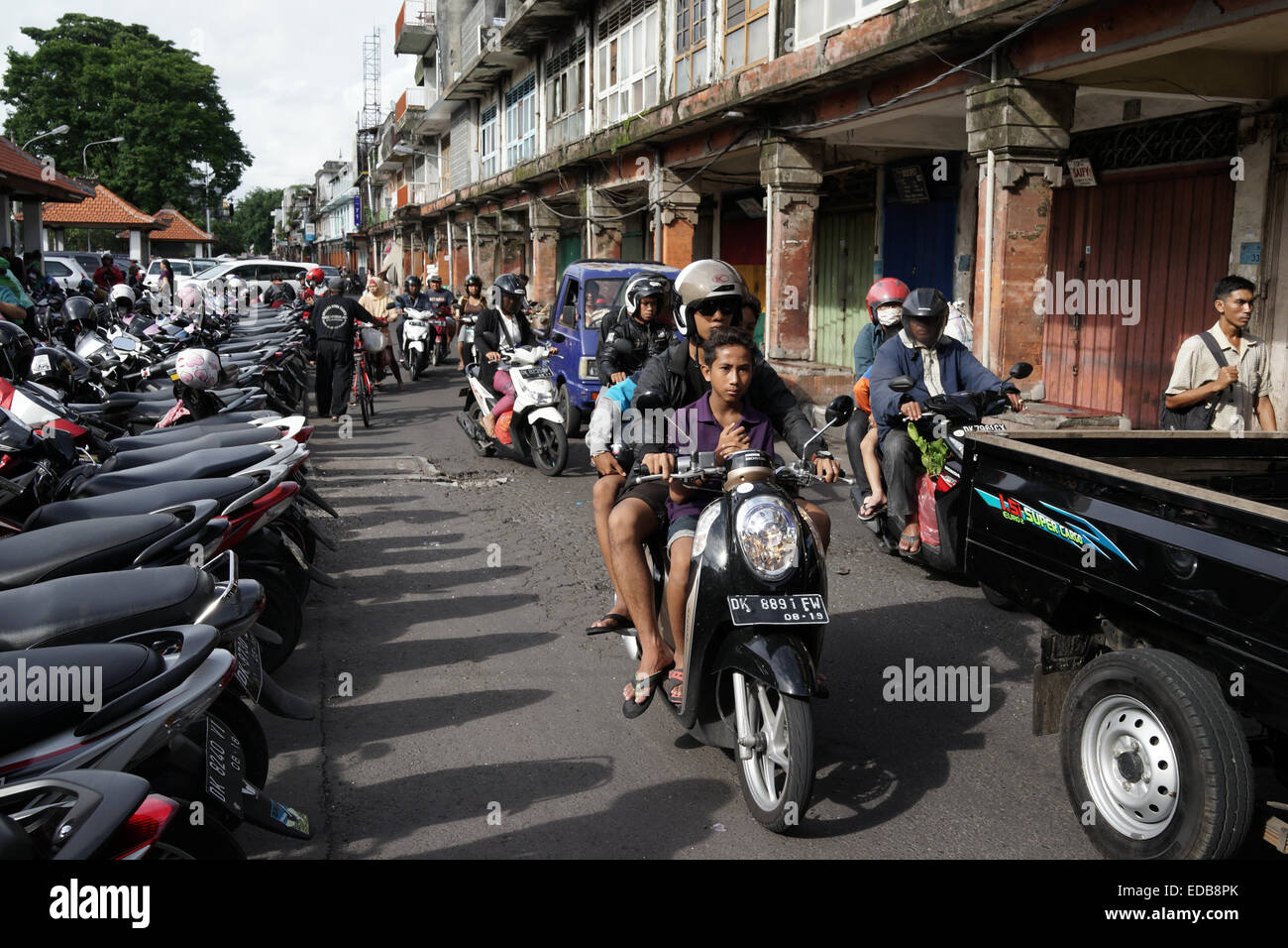 Badung traditional market, Denpasar, Bali. Badung Market is the largest ...