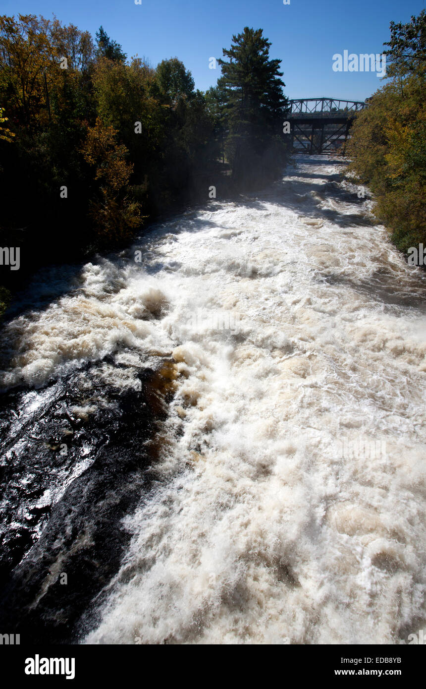 River Waterfall Bracebridge Ontario CAnada rapids Stock Photo - Alamy