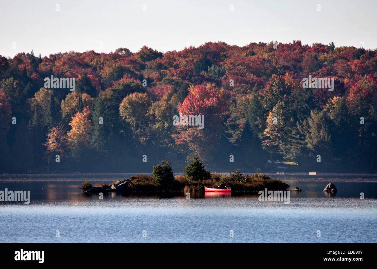 Lake in Autumn Algonquin Muskoka Ontario colors Stock Photo - Alamy