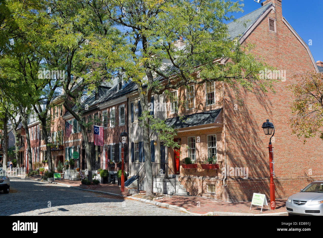 Historic Homes, Philadelphia, Pennsylvania Stock Photo - Alamy