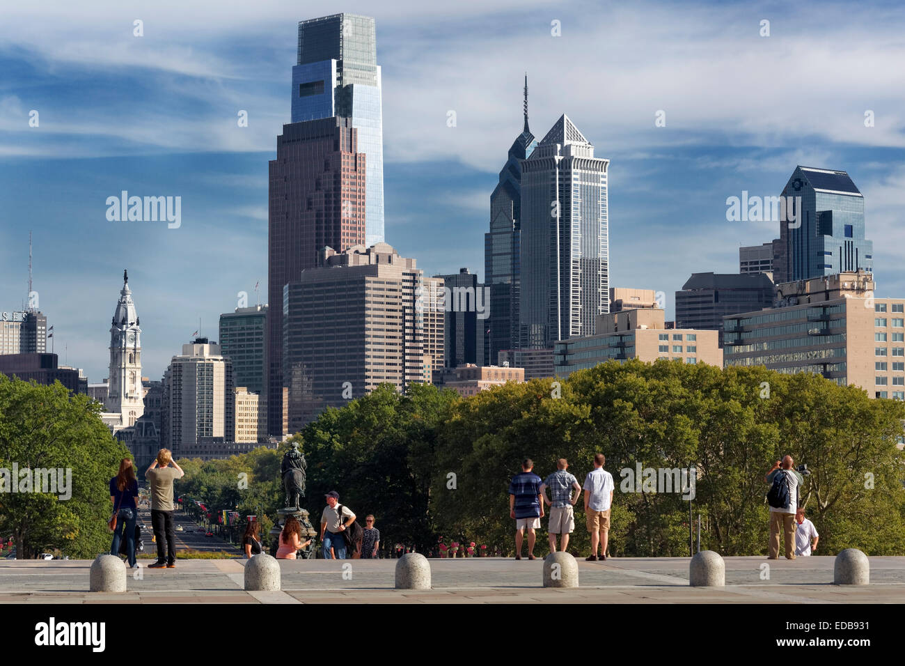 View from the Rocky Steps, Philadelphia Museum of Art, Philadelphia ...