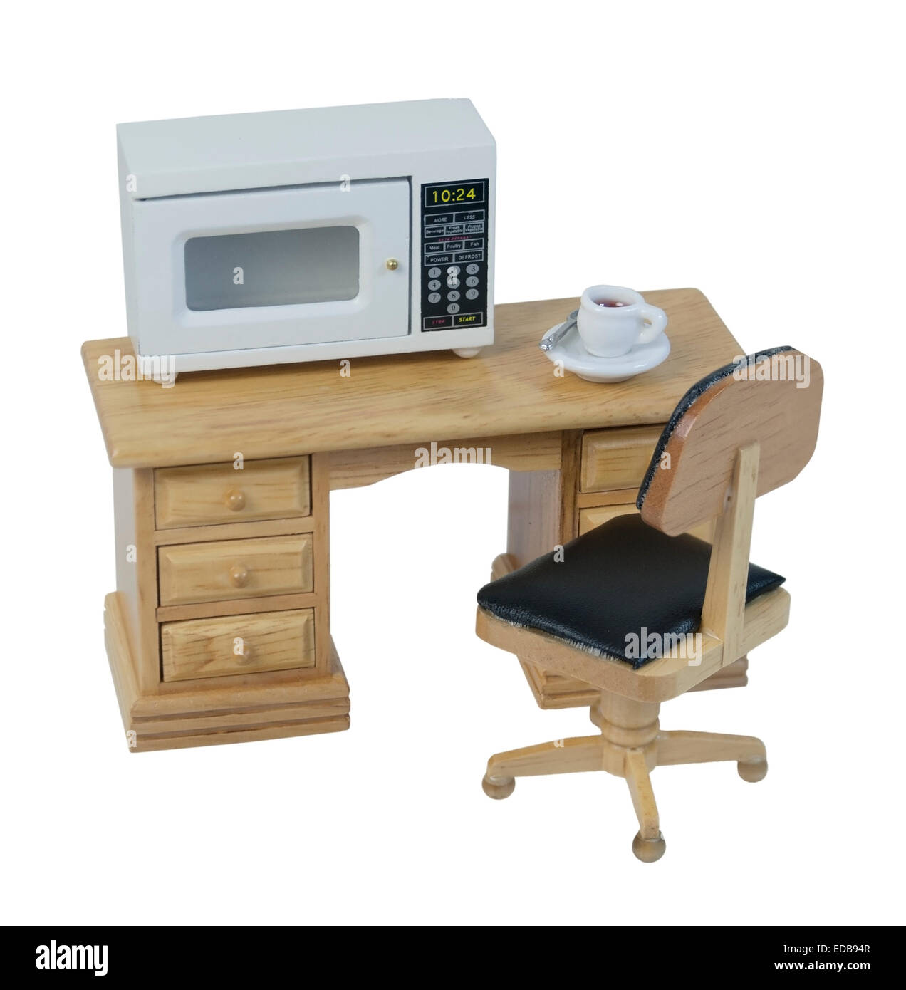 Microwave for quick cooking or heating of food items on desk with ...