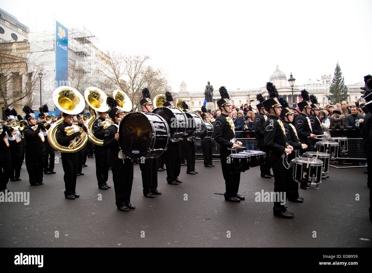 LONDON - JANUARY 1ST: New years day parade on January the 1st 2015 in ...