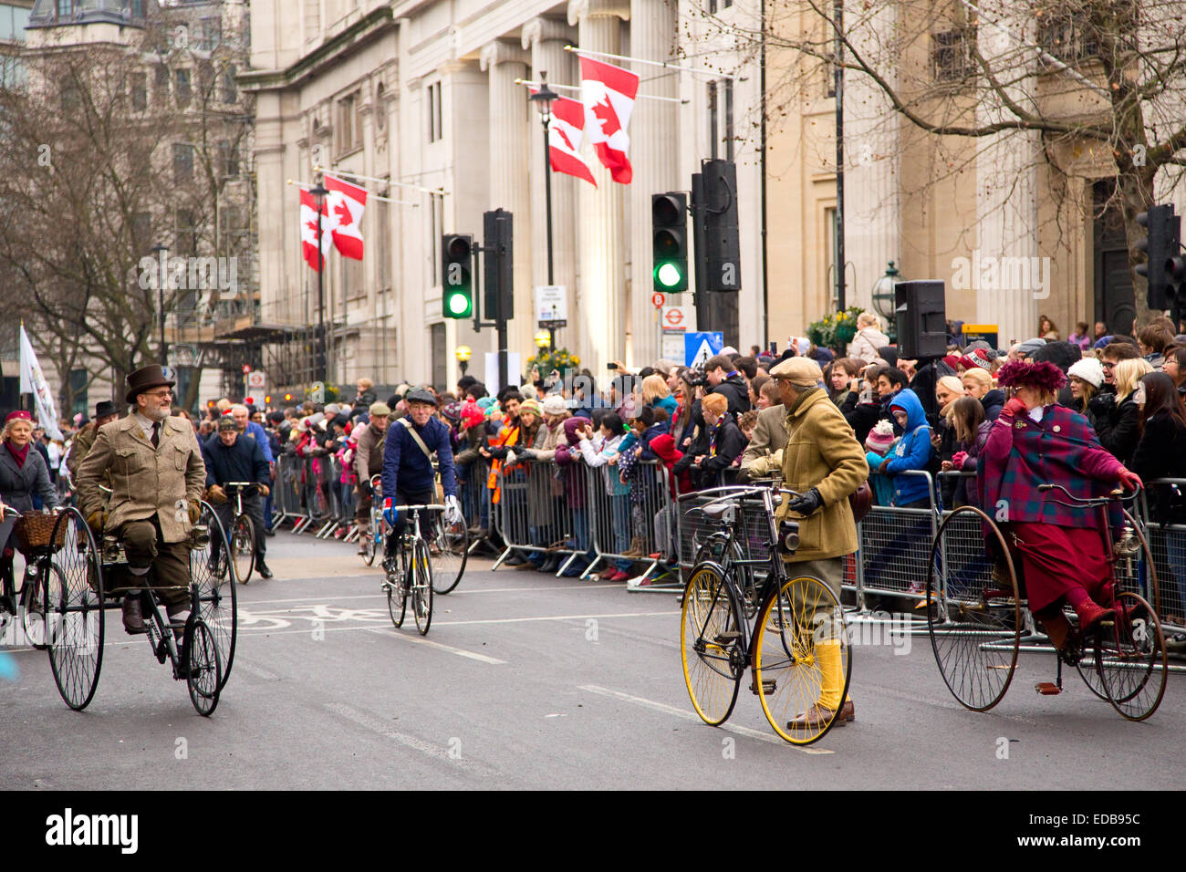 LONDON - JANUARY 1ST: New years day parade on January the 1st 2015 in ...