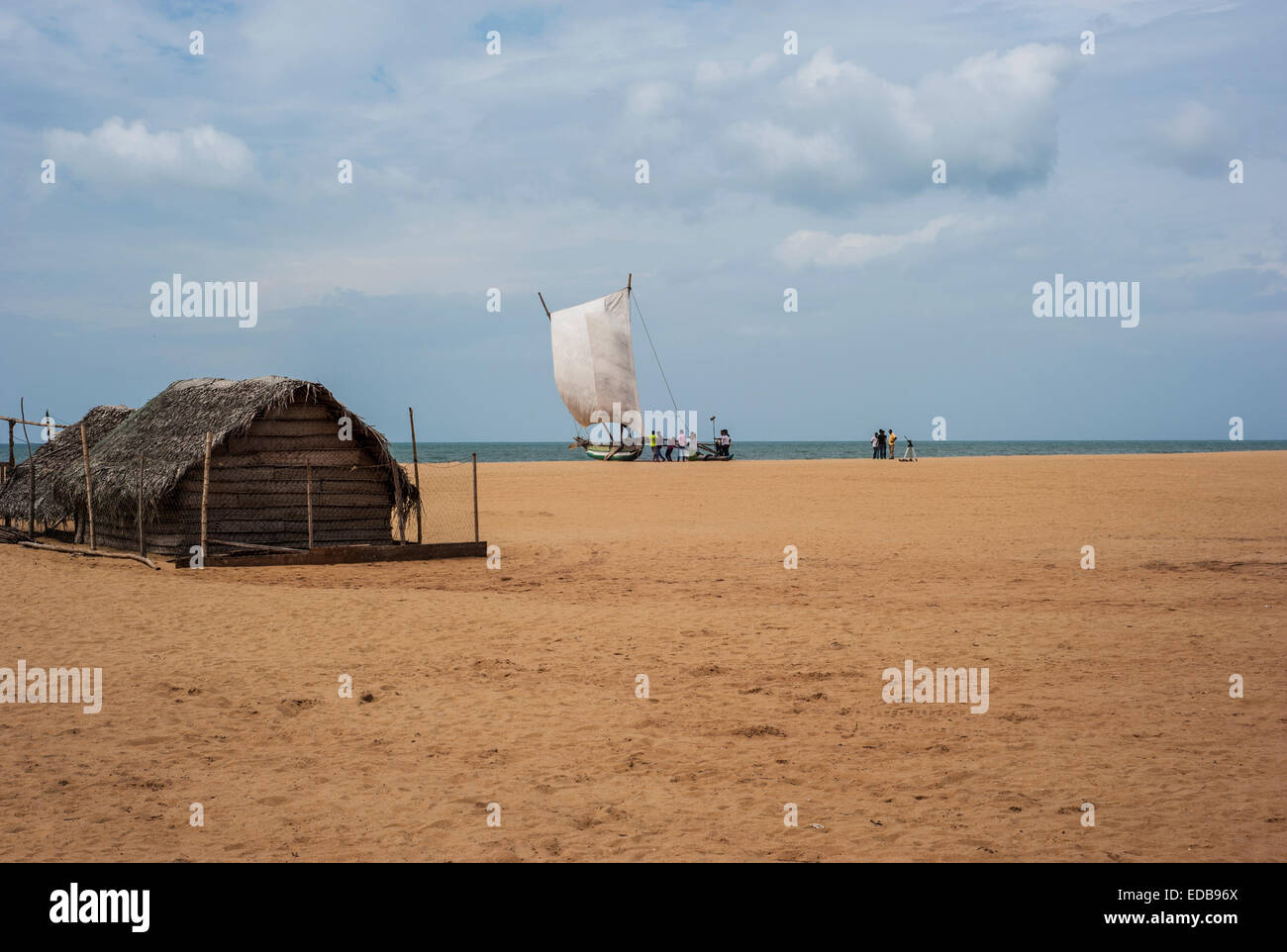 Negombo Beach north of Colombo, Sri Lanka Stock Photo - Alamy