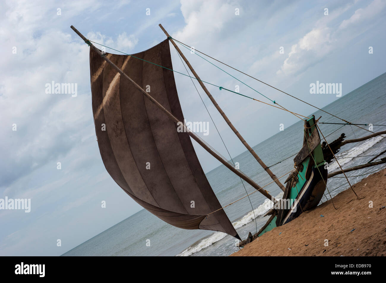 Negombo Beach north of Colombo, Sri Lanka Stock Photo - Alamy