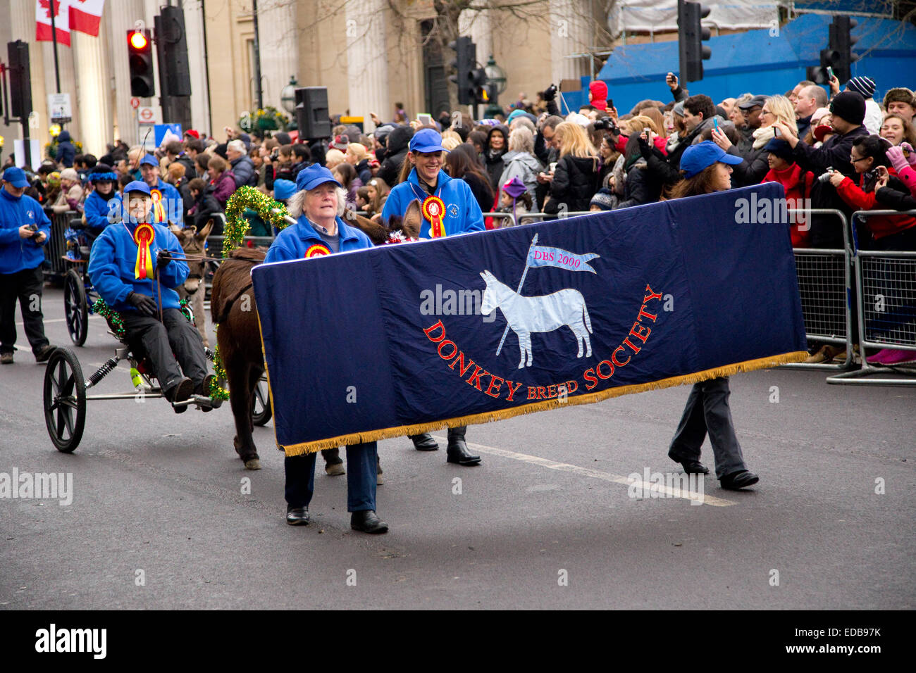 LONDON - JANUARY 1ST: New years day parade on January the 1st 2015 in ...