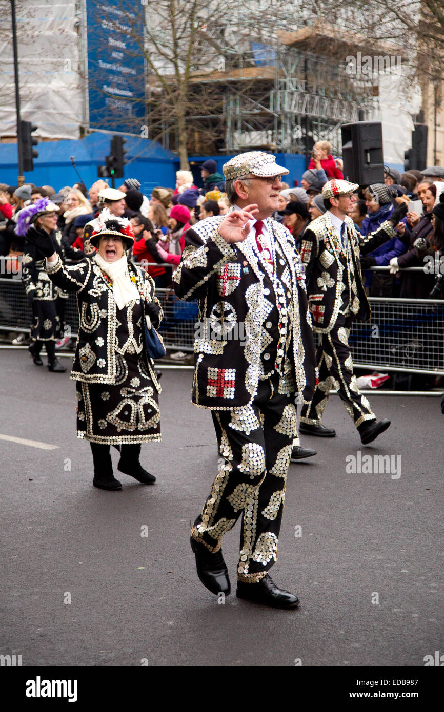 LONDON - JANUARY 1ST: New years day parade on January the 1st 2015 in ...