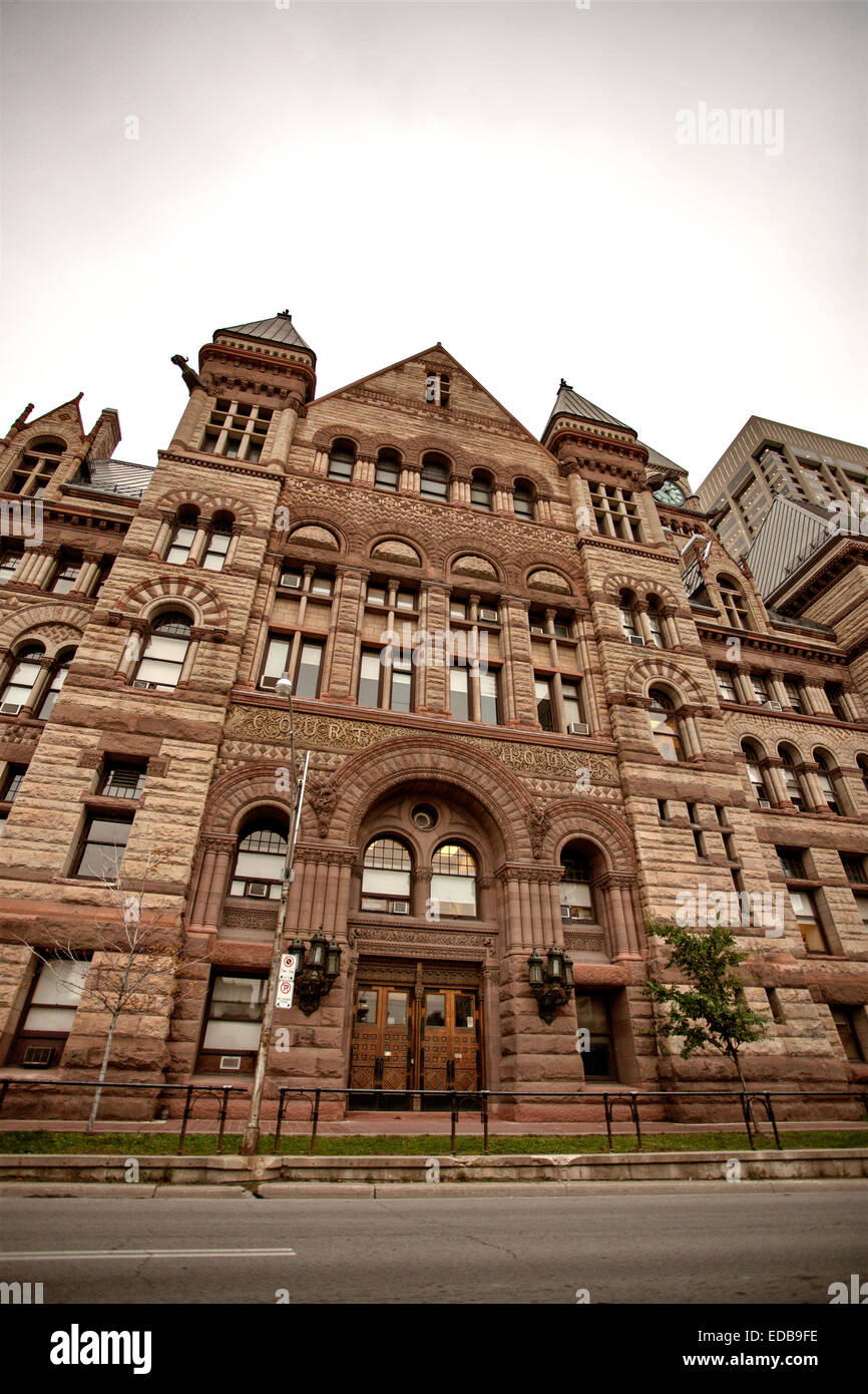 old city hall Toronto downtown brownstone building Stock Photo - Alamy