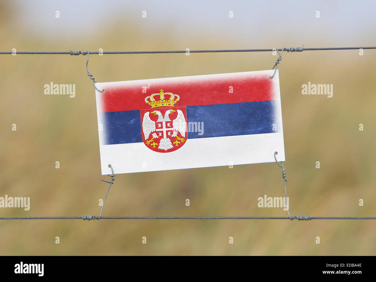 Serbian border sign hi-res stock photography and images - Alamy