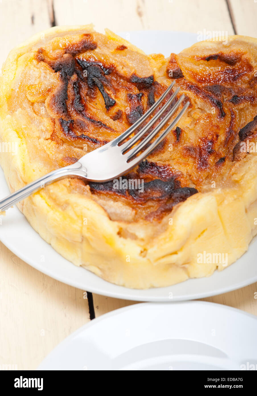fresh baked homemade rustic pears pie macro closeup Stock Photo - Alamy