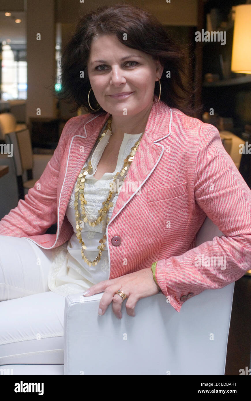 Sara Blaedel, Danish writer and journalist. In Barcelona Stock Photo ...