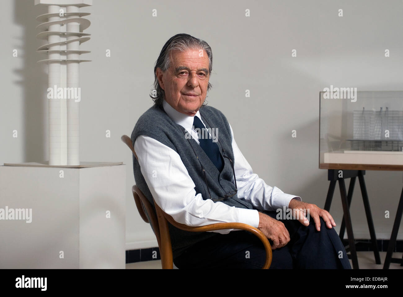 Ricardo Bofill, Spanish architect, urban designer, at his studio Taller ...