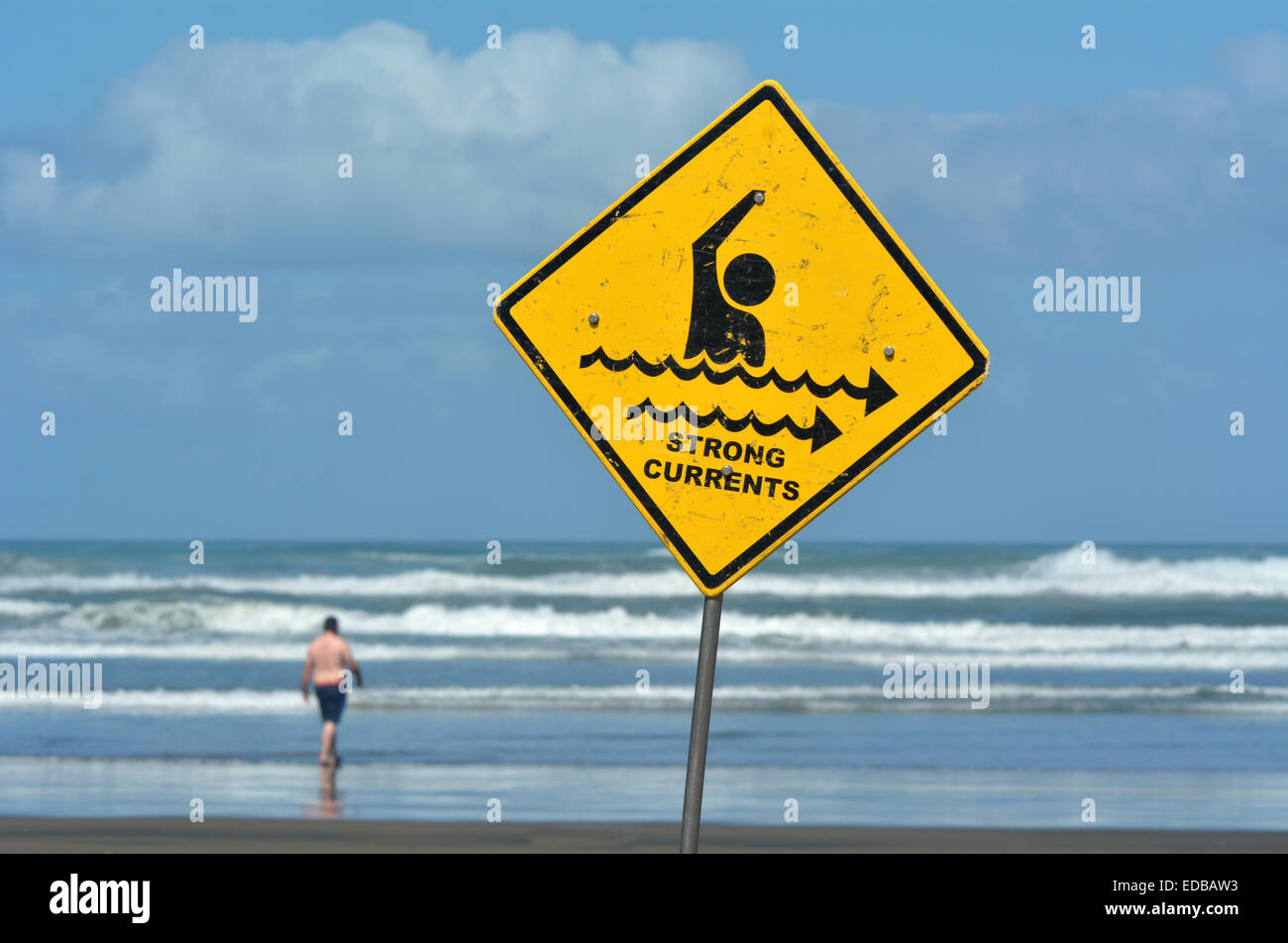Dangerous Rip Currents Sign High Resolution Stock Photography and ...