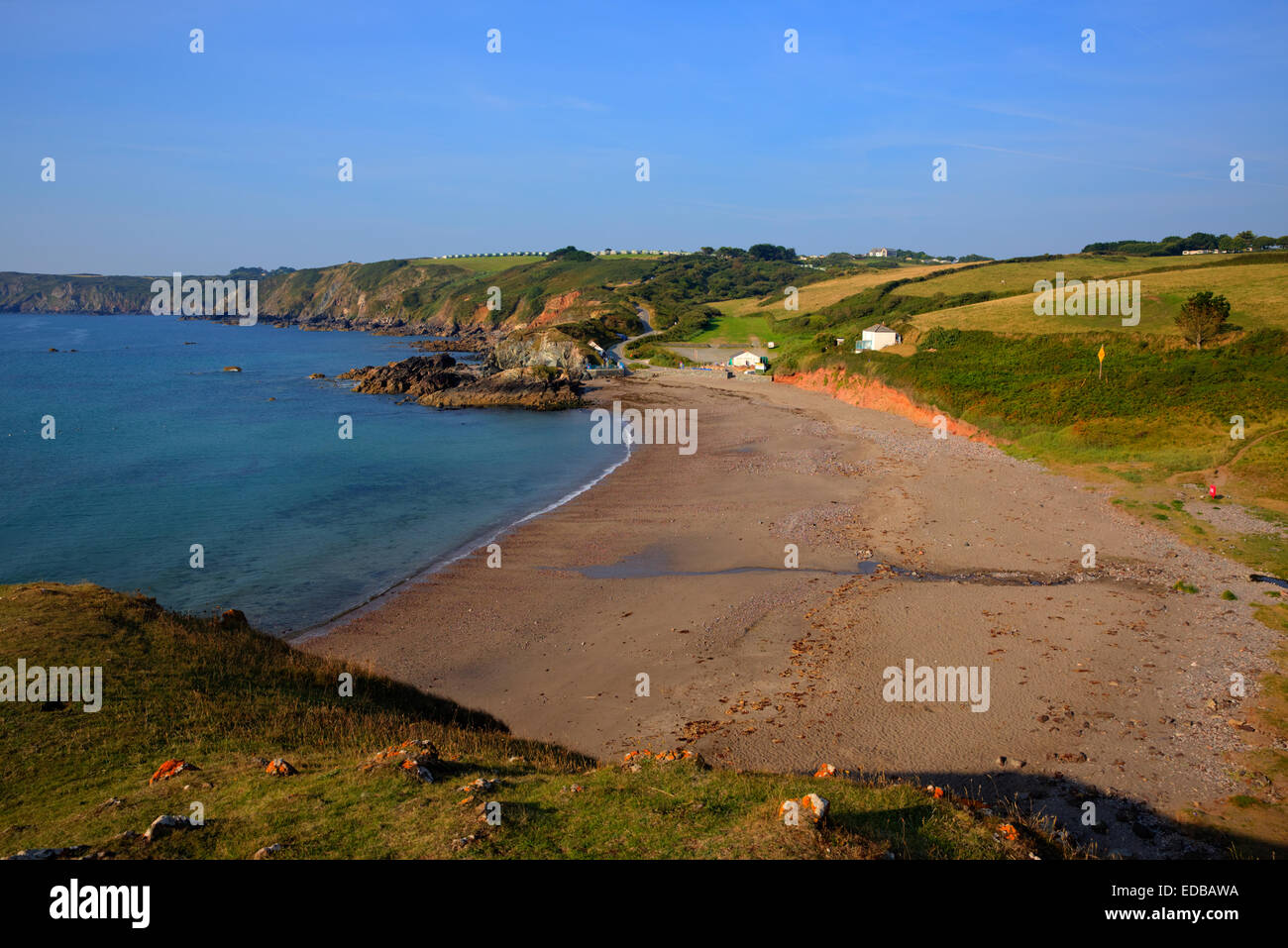 Kennack Sands beach Cornwall uk on the Lizard Heritage coast South West ...