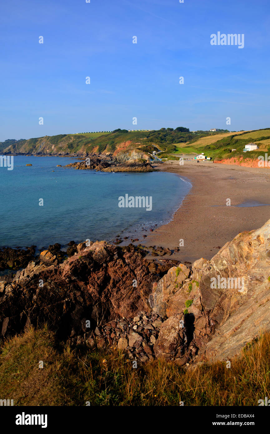 Kennack Sands beach Cornwall uk on the Lizard Heritage coast South West ...