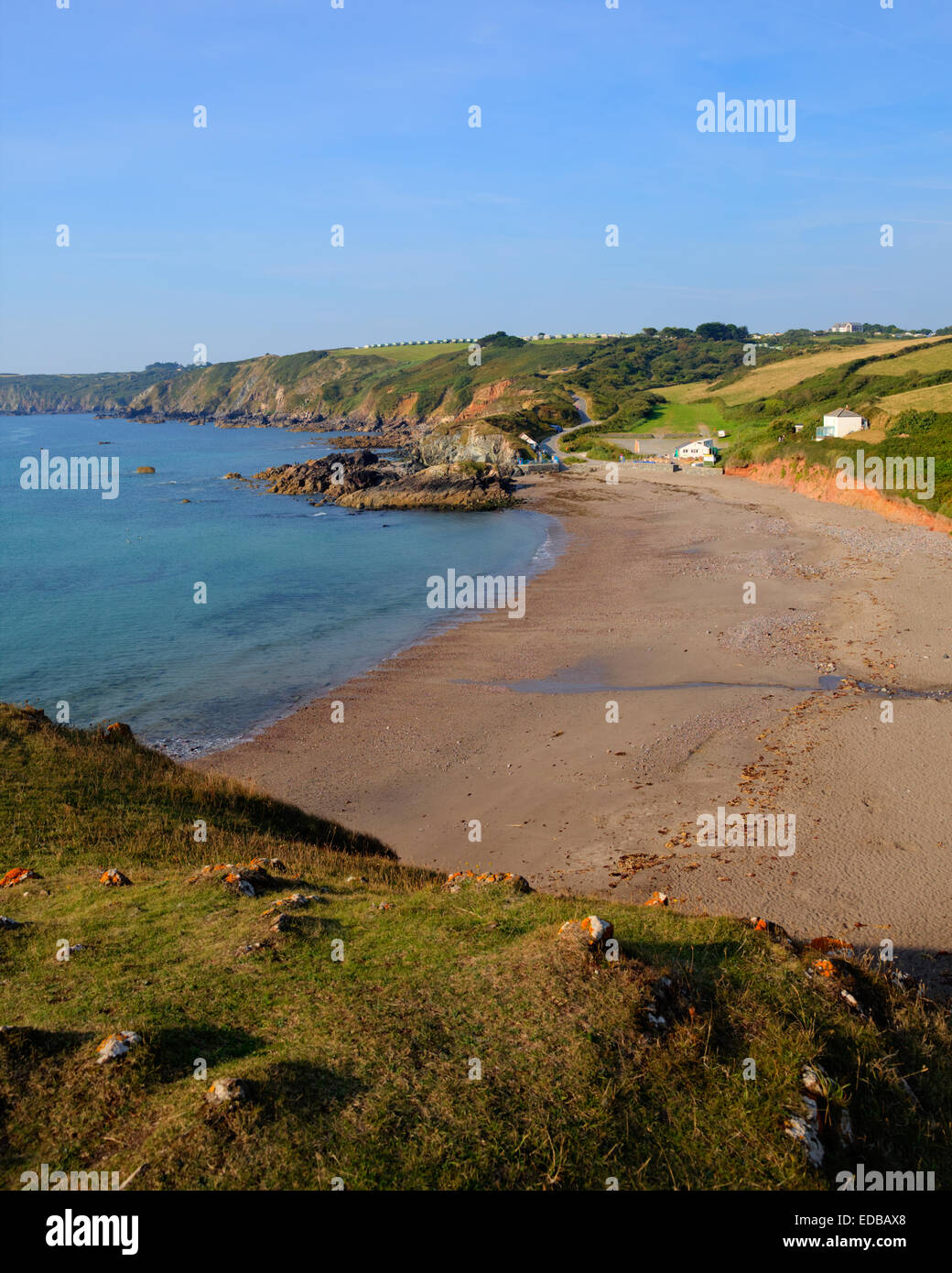 Kennack Sands beach Cornwall uk on the Lizard Heritage coast South West ...
