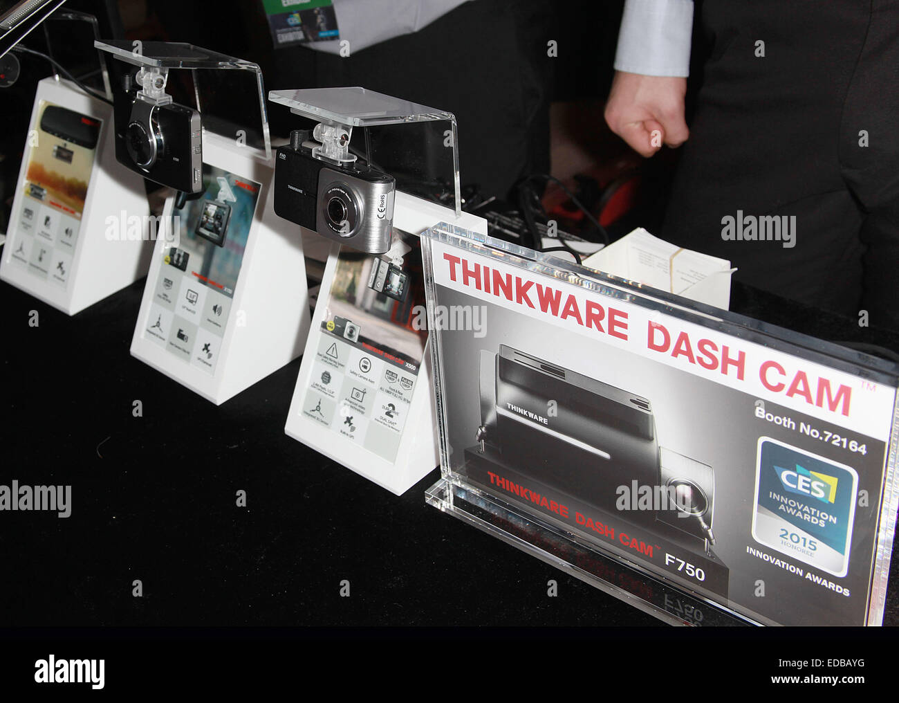 Las Vegas, Nevada, USA. 4th Jan, 2015. Thinkware displays their Dash ...