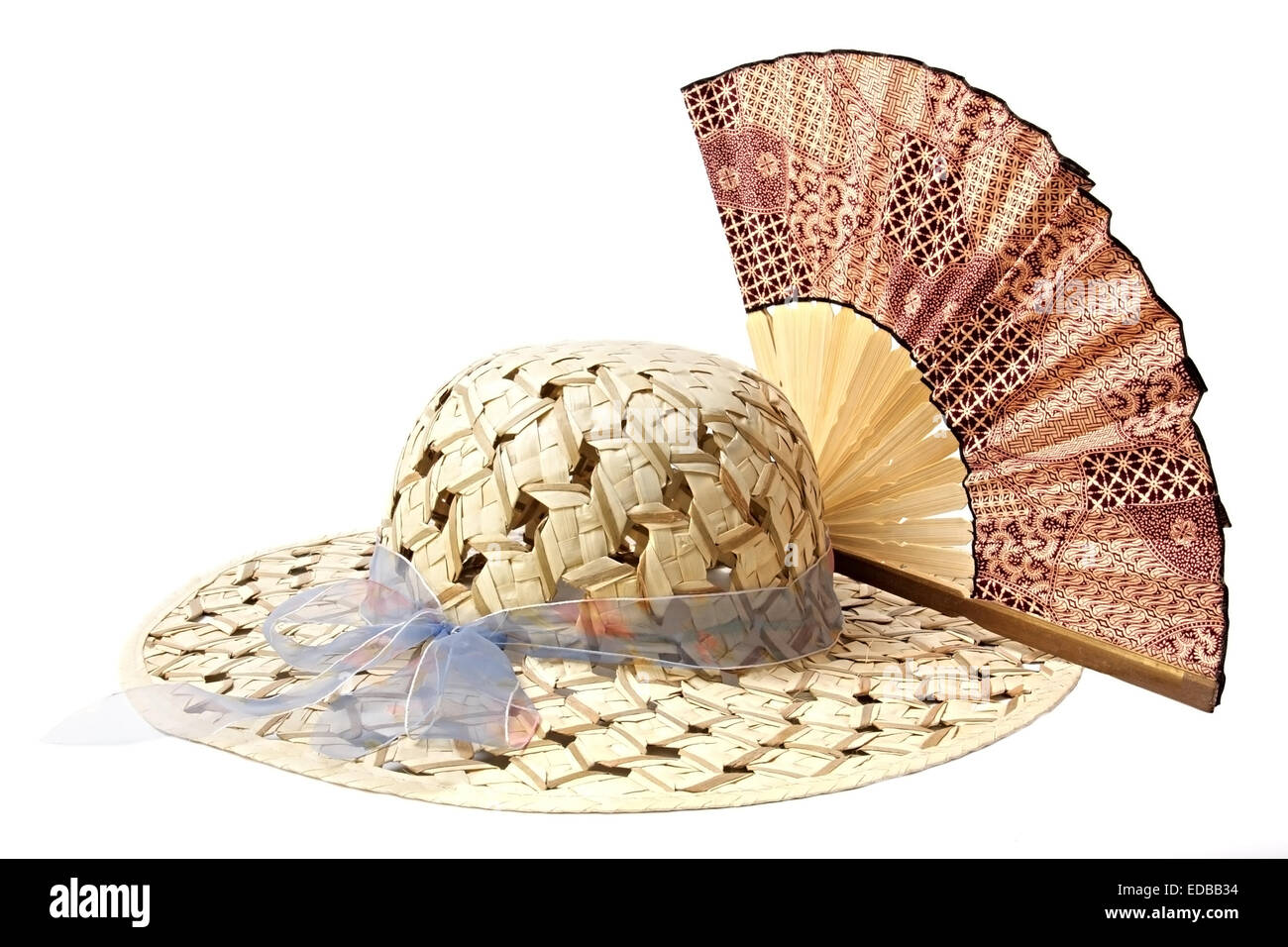 Straw hat straw fan straw hi-res stock photography and images - Alamy