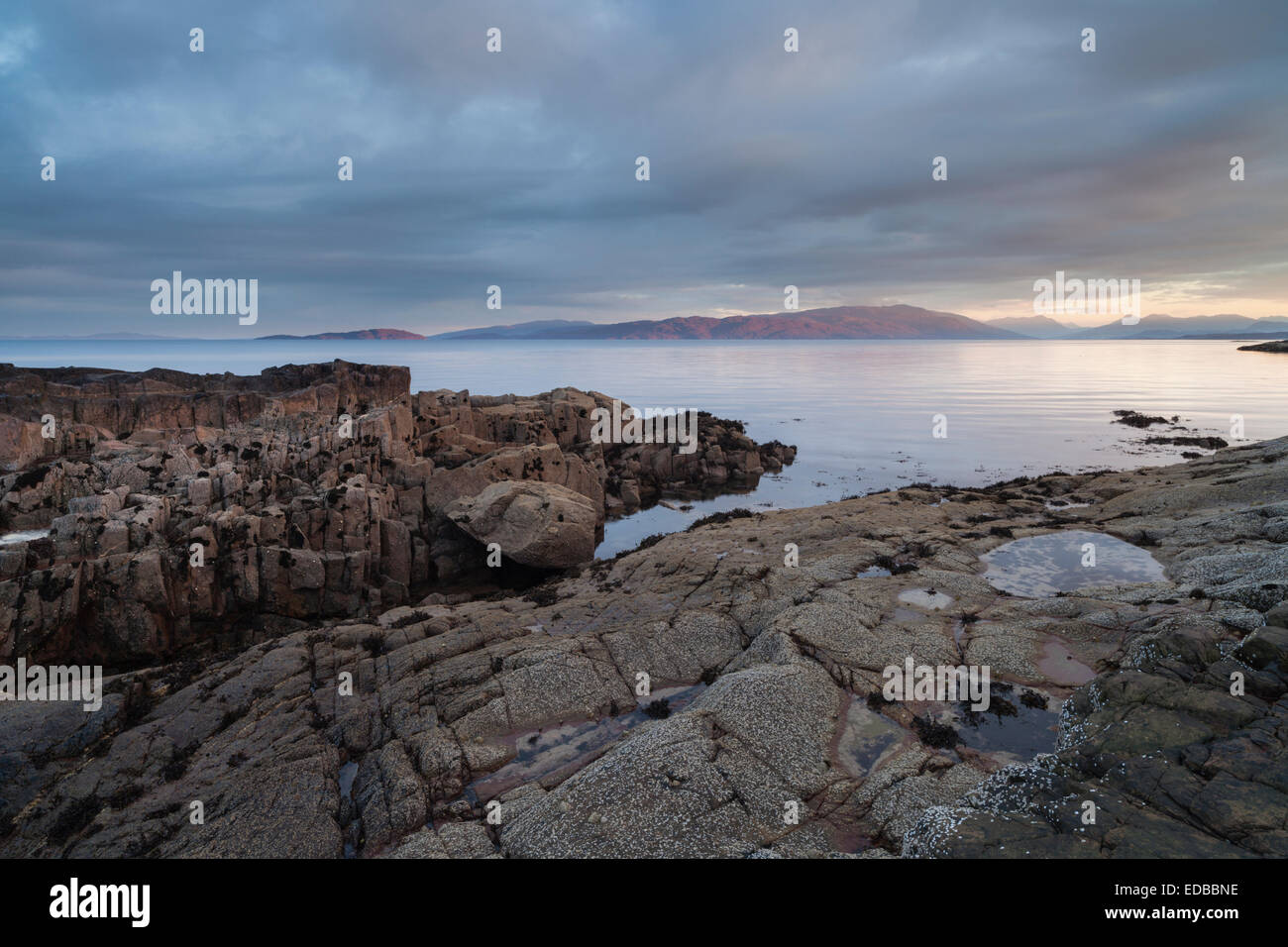 A view towards the Scottish mainland from near Ashaig and Breakish on ...