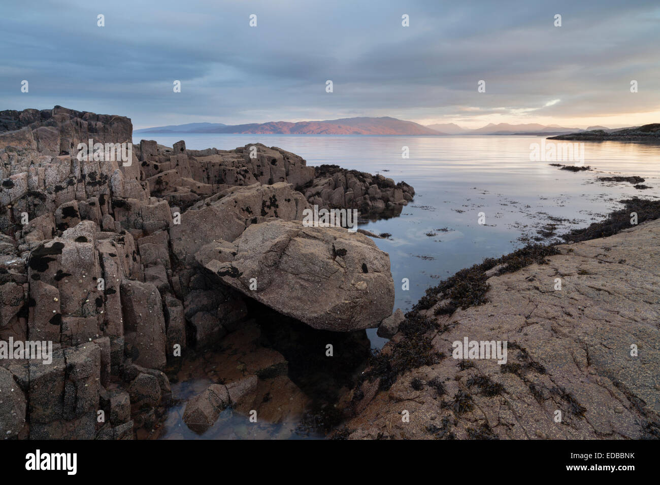 A view towards the Scottish mainland from near Ashaig and Breakish on ...