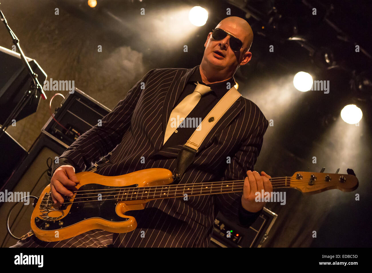 Paul Van Bruystegem, bass player of the Belgian rock band Triggerfinger ...