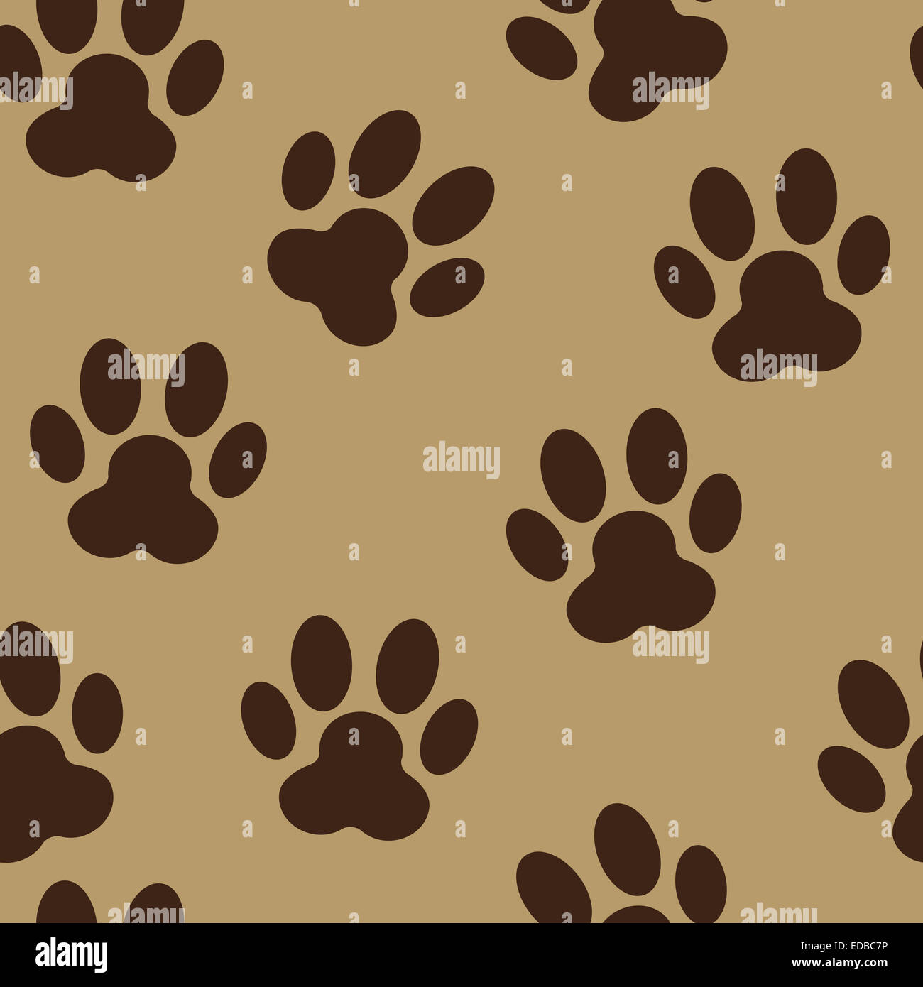 Animal Paw Seamless Pattern Background Vector Illustration. EPS10 Stock ...