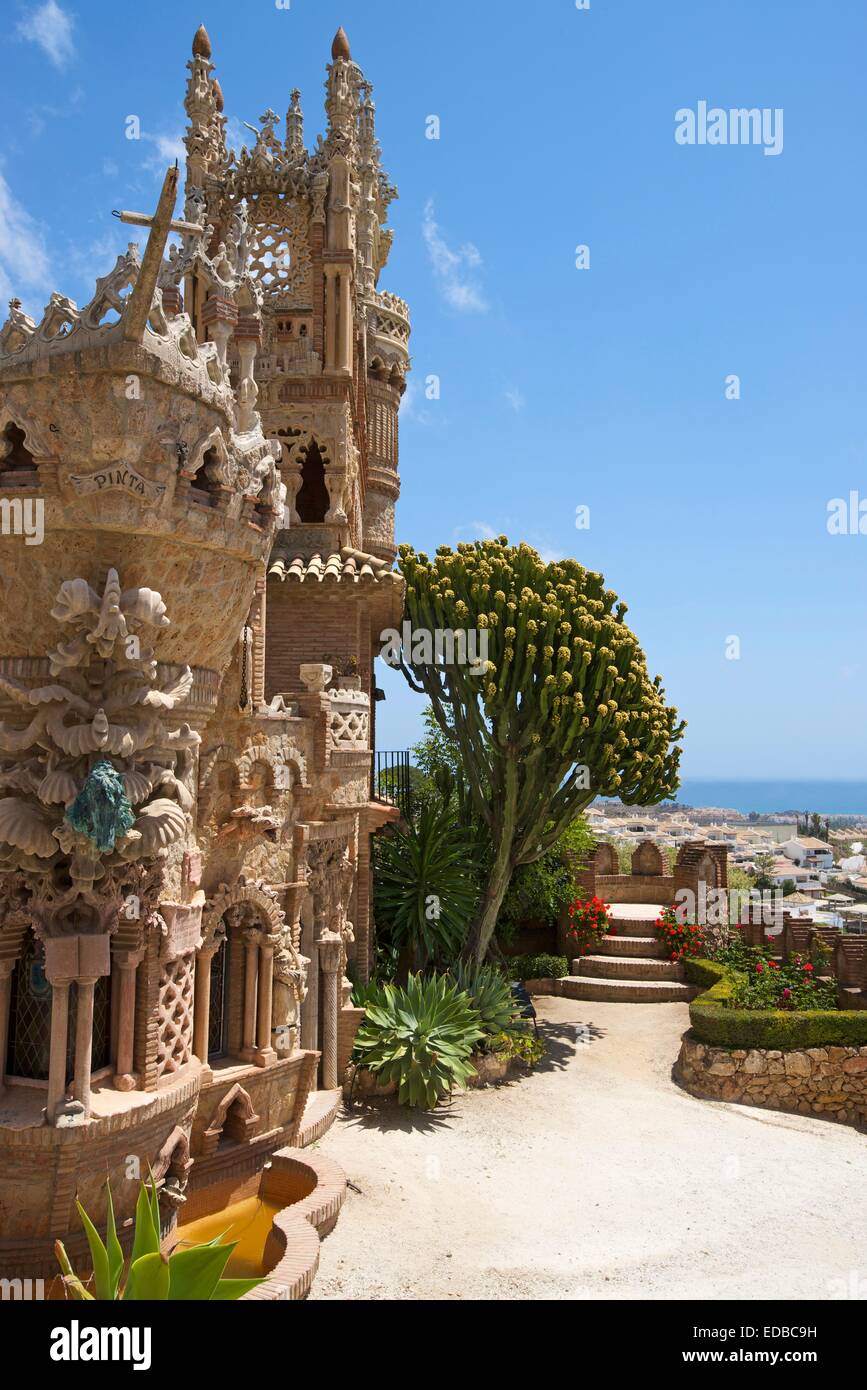 Colomares Castle or Castillo de Colomares, dedicated to Christopher ...