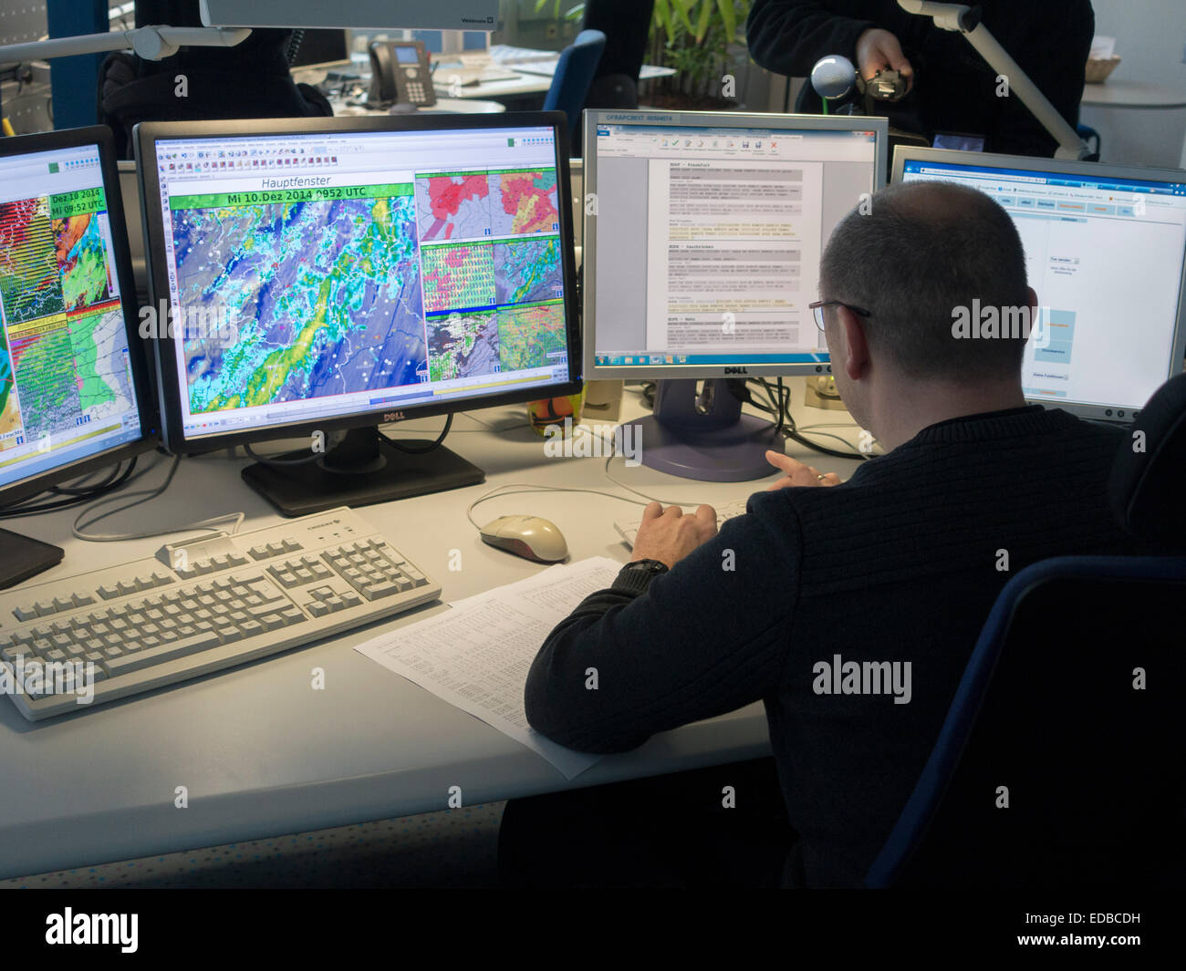 Runway observation building, German Weather Service, Frankfurt Airport ...