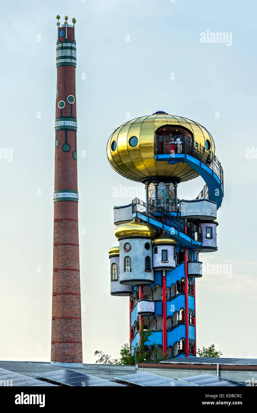 Kuchlbauer Tower, also Hundertwasser Tower by Friedensreich ...