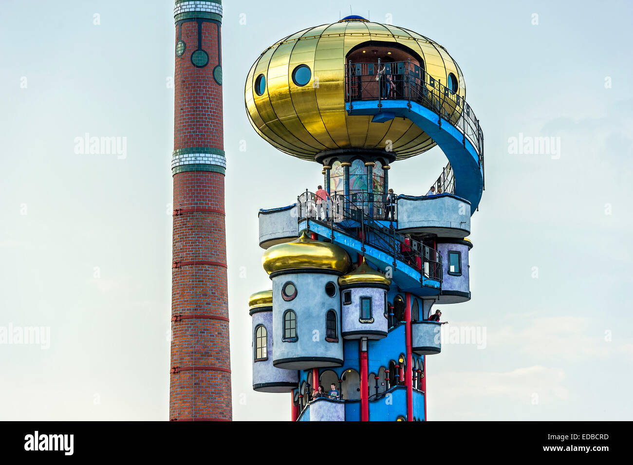 Kuchlbauer Tower, also Hundertwasser Tower by Friedensreich ...