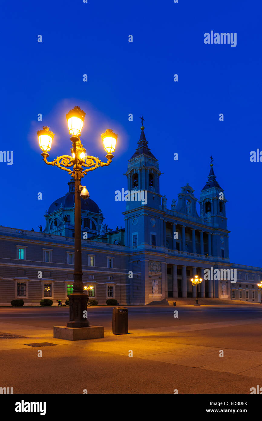 Almudena Cathedral, Catedral de la Almudena, Madrid, Spain Stock Photo ...