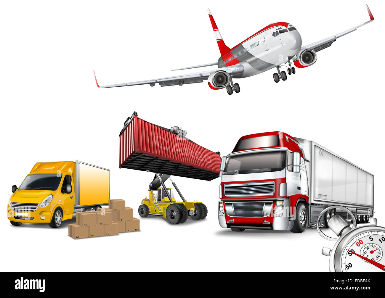 Transportation, logistics, delivery of goods, passenger aircraft ...