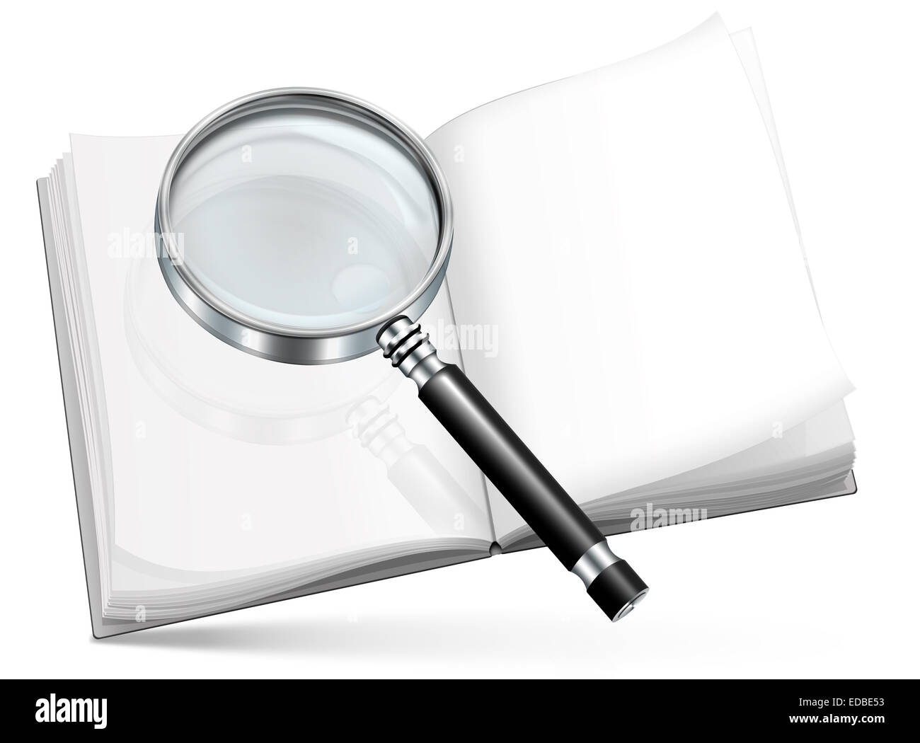 Magnifying glass illustration hi-res stock photography and images - Alamy