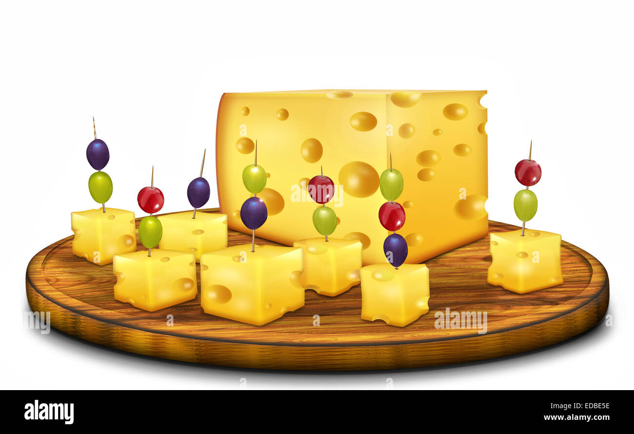 Cheese platter illustration hi-res stock photography and images - Alamy