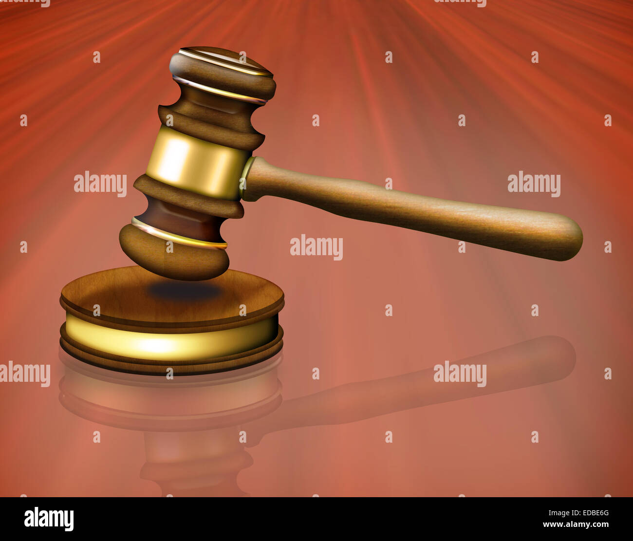 Court gavel, auction gavel, illustration Stock Photo - Alamy