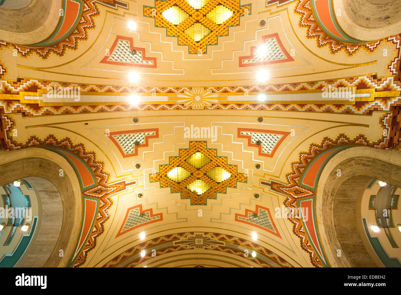 Inside Guardian Building Detroit, Michigan, USA. Oct. 24, 2014 Stock ...