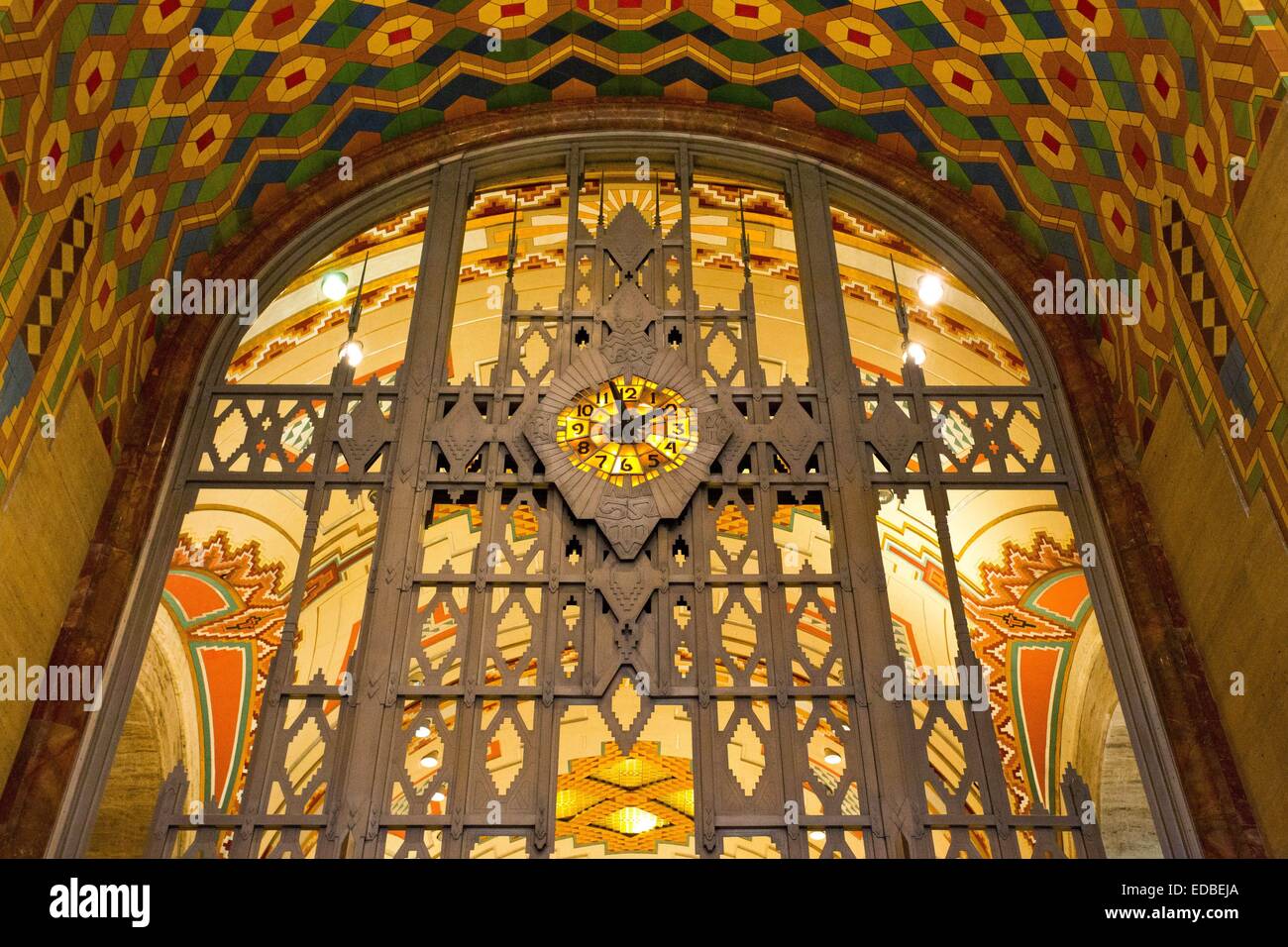 Inside Guardian Building Detroit, Michigan, USA. Oct. 24, 2014 Stock ...