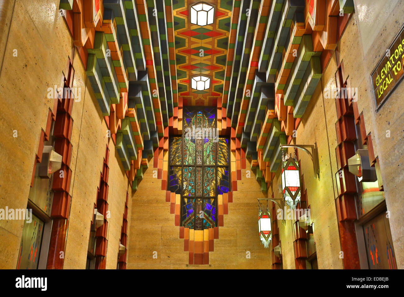 Inside Guardian Building Detroit, Michigan, USA. Oct. 24, 2014 Stock ...