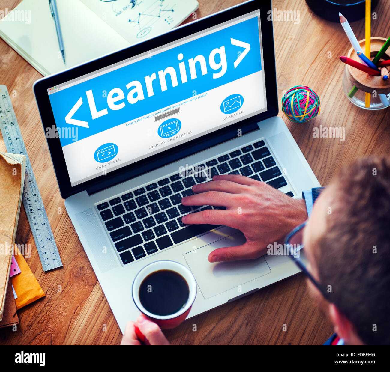 Working and learning hi-res stock photography and images - Alamy